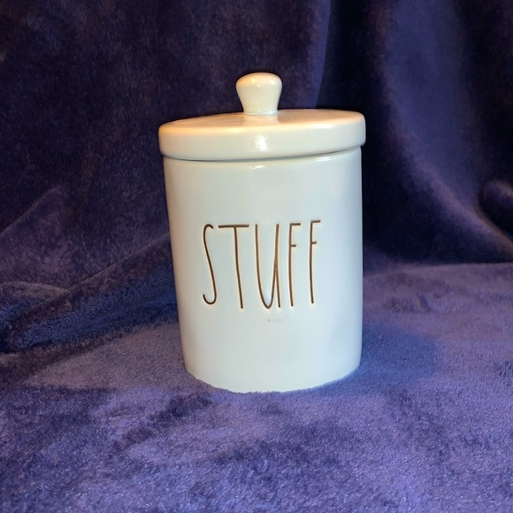 Rae Dunn | Other | Stuff Rae Dunn Jar Light Blue | Poshmark